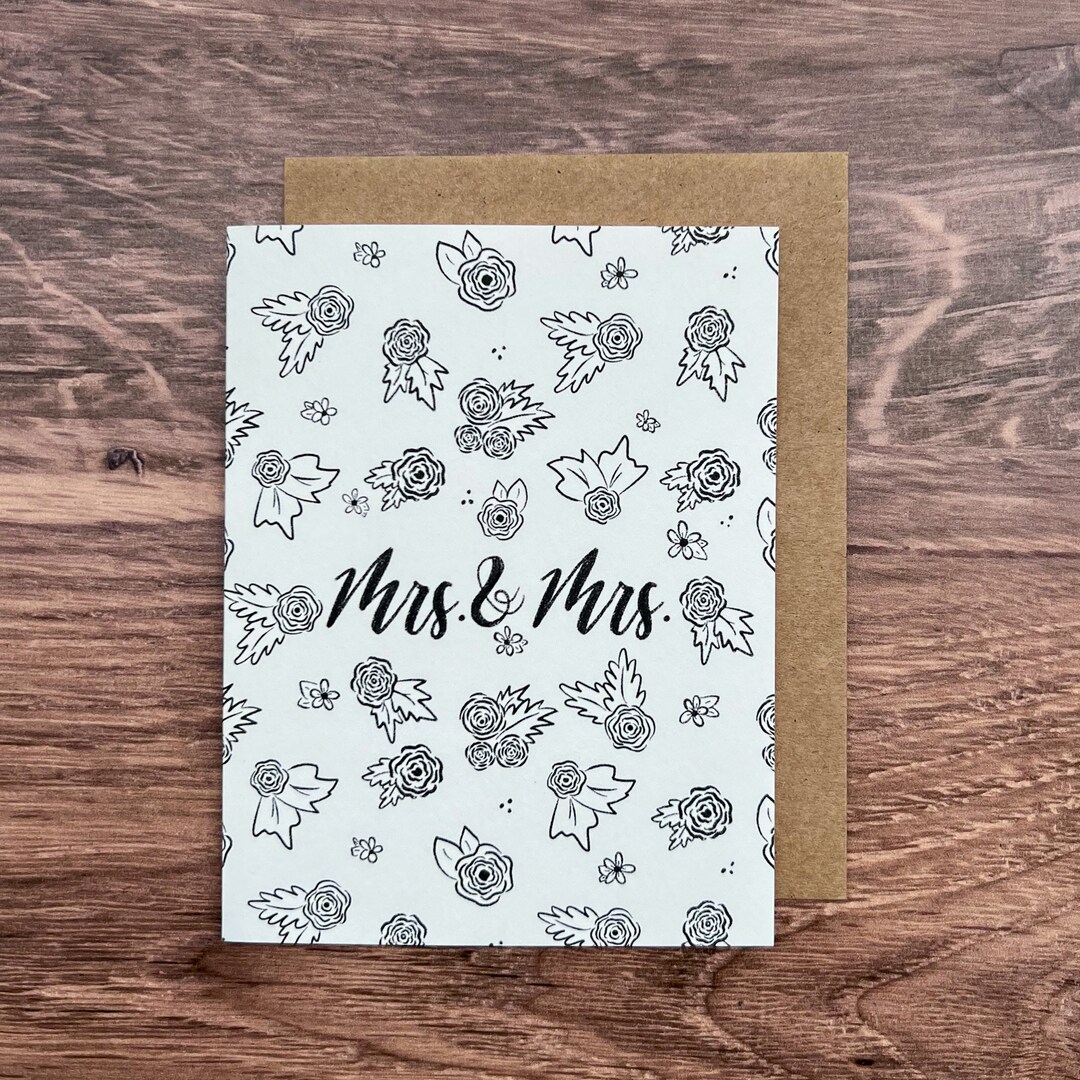 MRS. and MRS. Wedding Card | Card for Wedding | Engagement Card ...