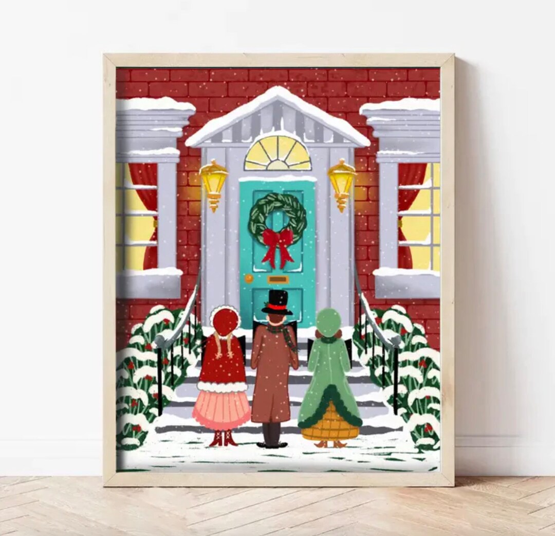 Here We Come a Caroling 8x10 Art Print | Classic Christmas Gifts ...