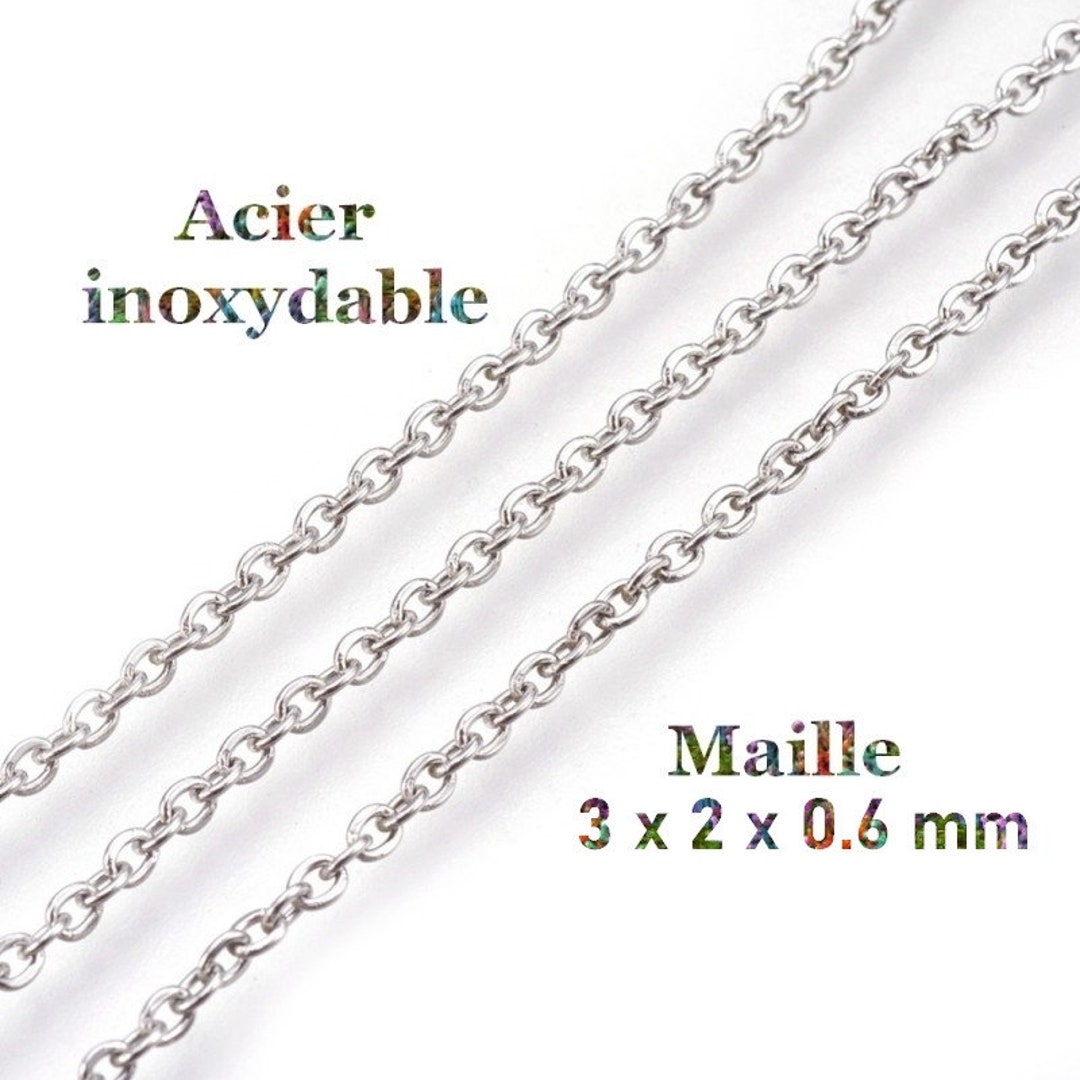 1 Meter of Welded Stainless Steel Mesh Chain 3 X 2 X 0.6mm - Etsy