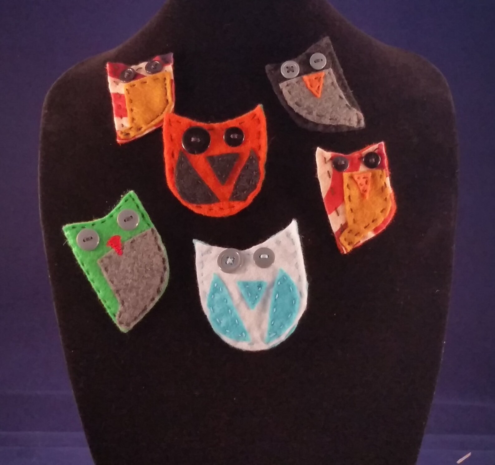 Owl Felt Pins - Etsy