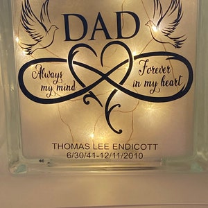 Memorial Glass Blocks - Etsy