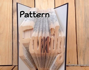 Family V12 Folded Book Art Pattern Combination Fold | Etsy