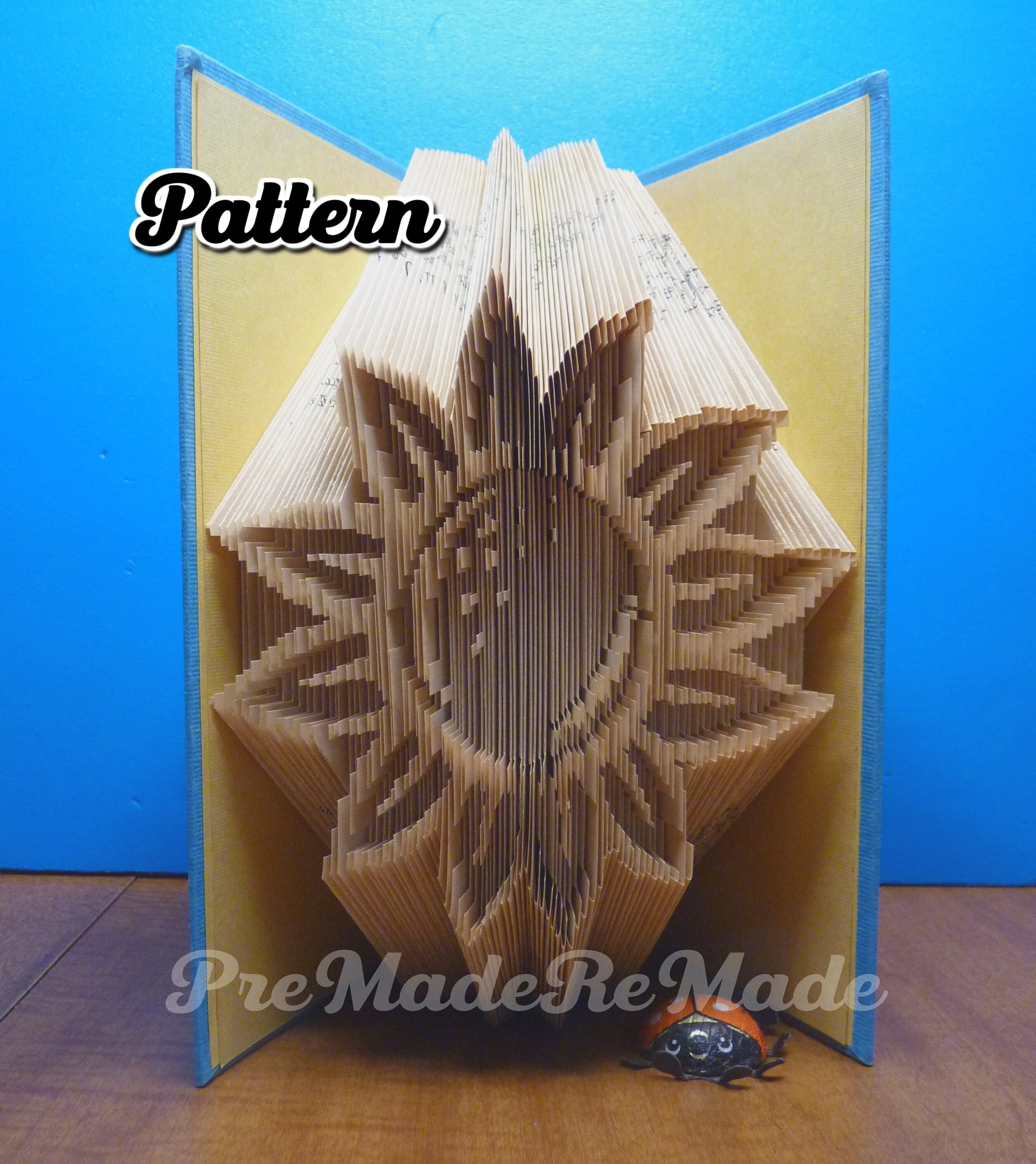 Single Sunflower Folded Book Art Pattern Combination Fold | Etsy