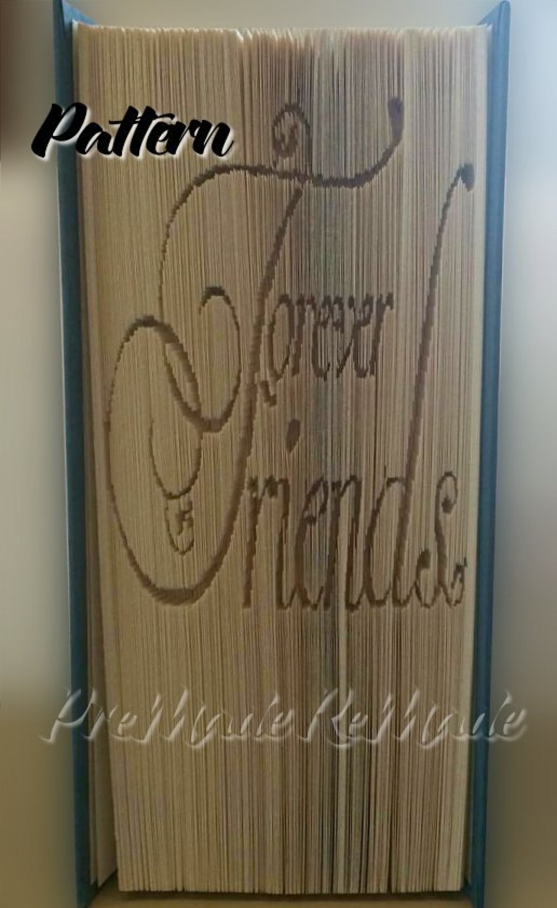 Forever Friends Folded Book Art Pattern Cut & Fold - Etsy