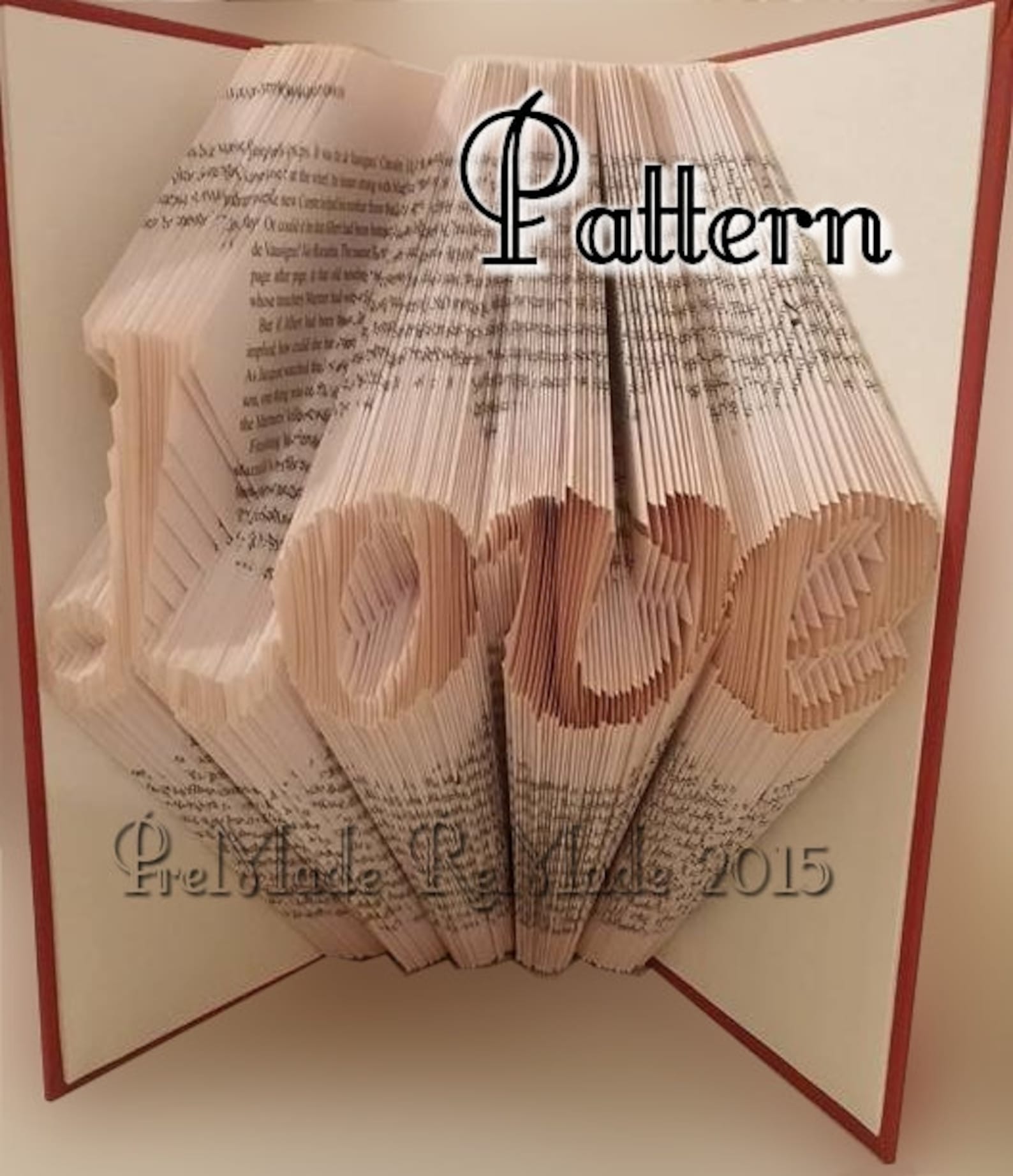 Love - Folded Book Art Pattern - Instant Download - Etsy