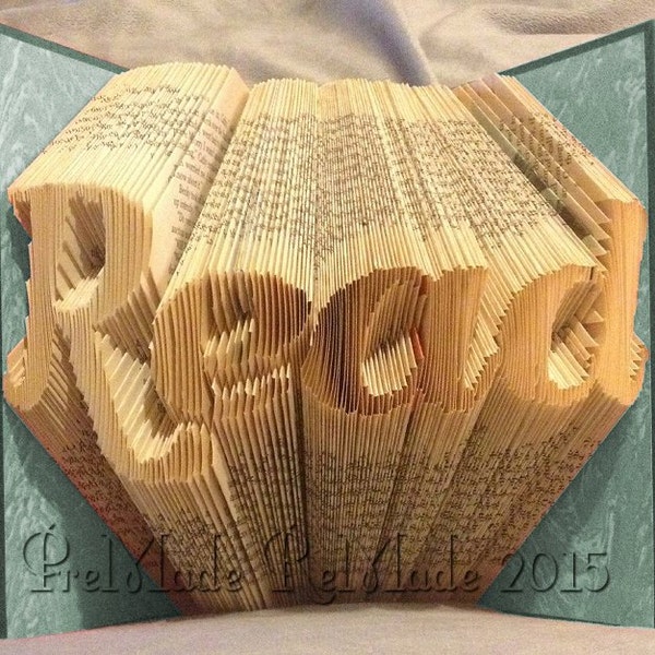 Read V6 Folded Book Art - Etsy
