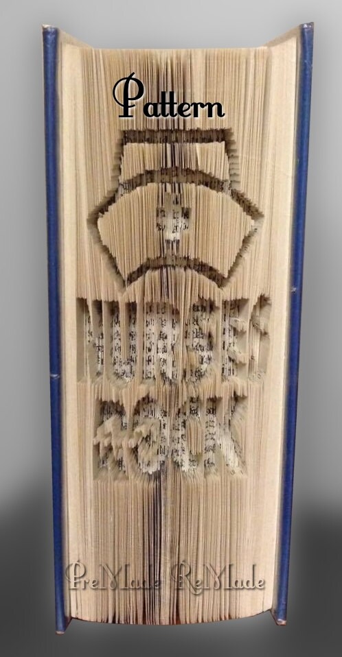 Nurses Rock - Folded Book Art Pattern - Measure Mark Cut Fold - Instant ...