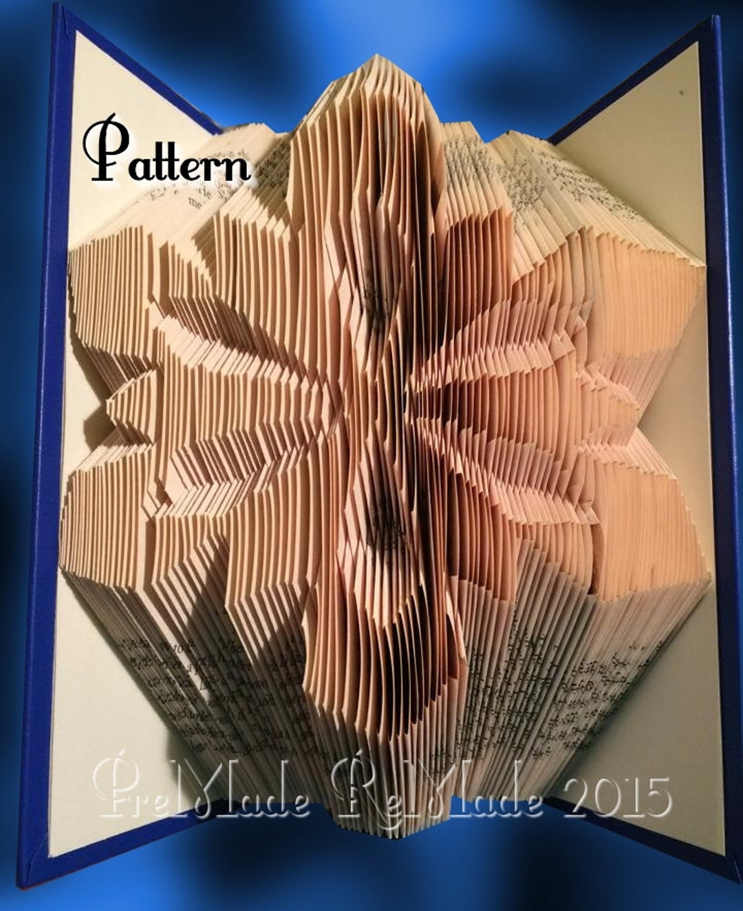 Snowflake V1 - Folded Book Art Pattern - Instant Download! - Etsy