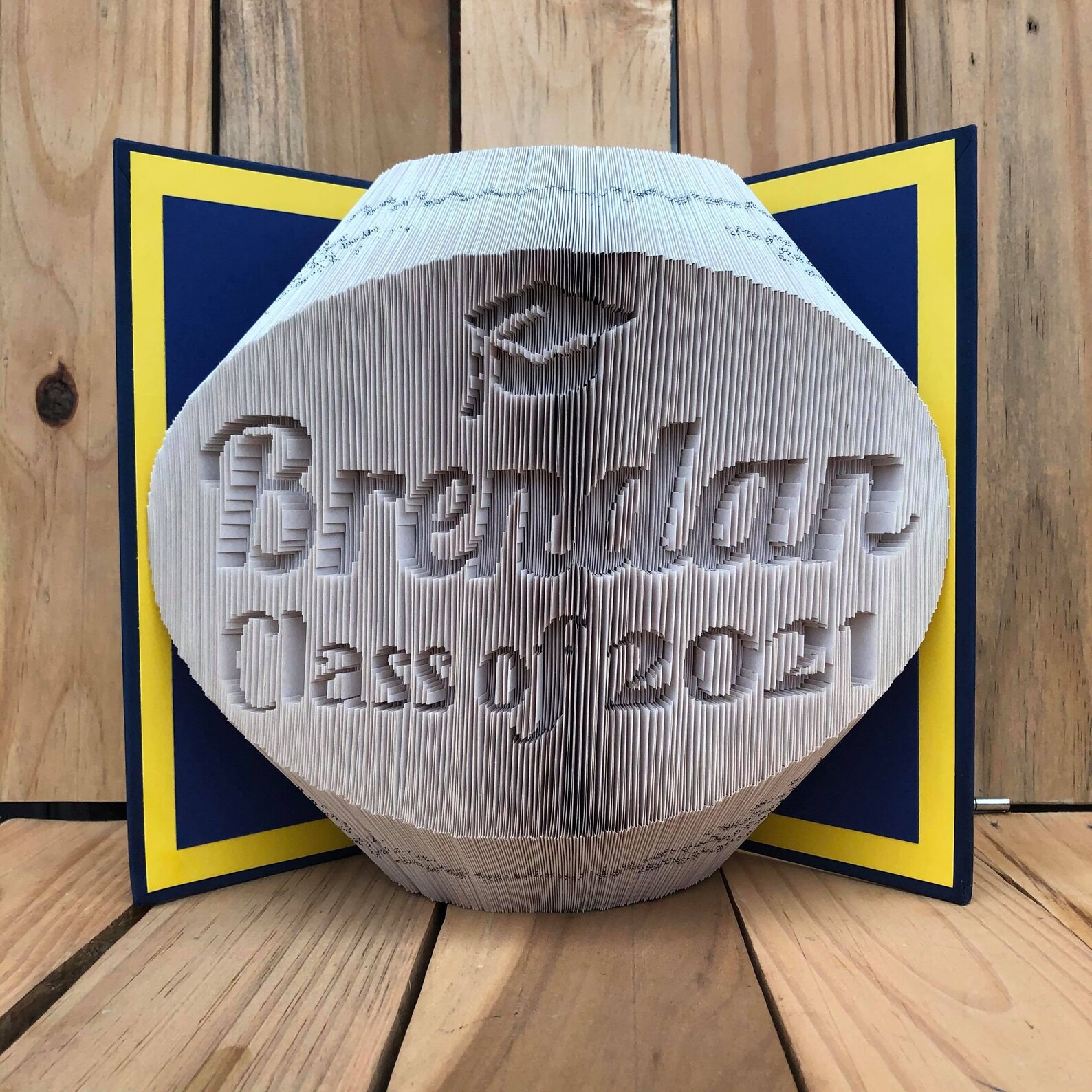 Custom Graduation Folded Book Art - Cap, Name, Class Of - Etsy