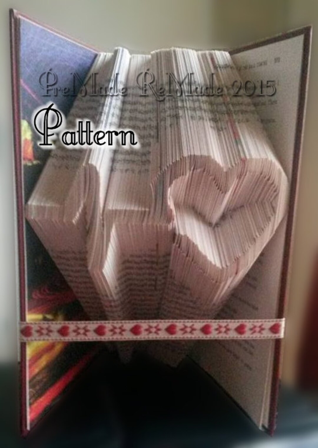 Heartbeat - Folded Book Art Pattern - Instant Download - Etsy