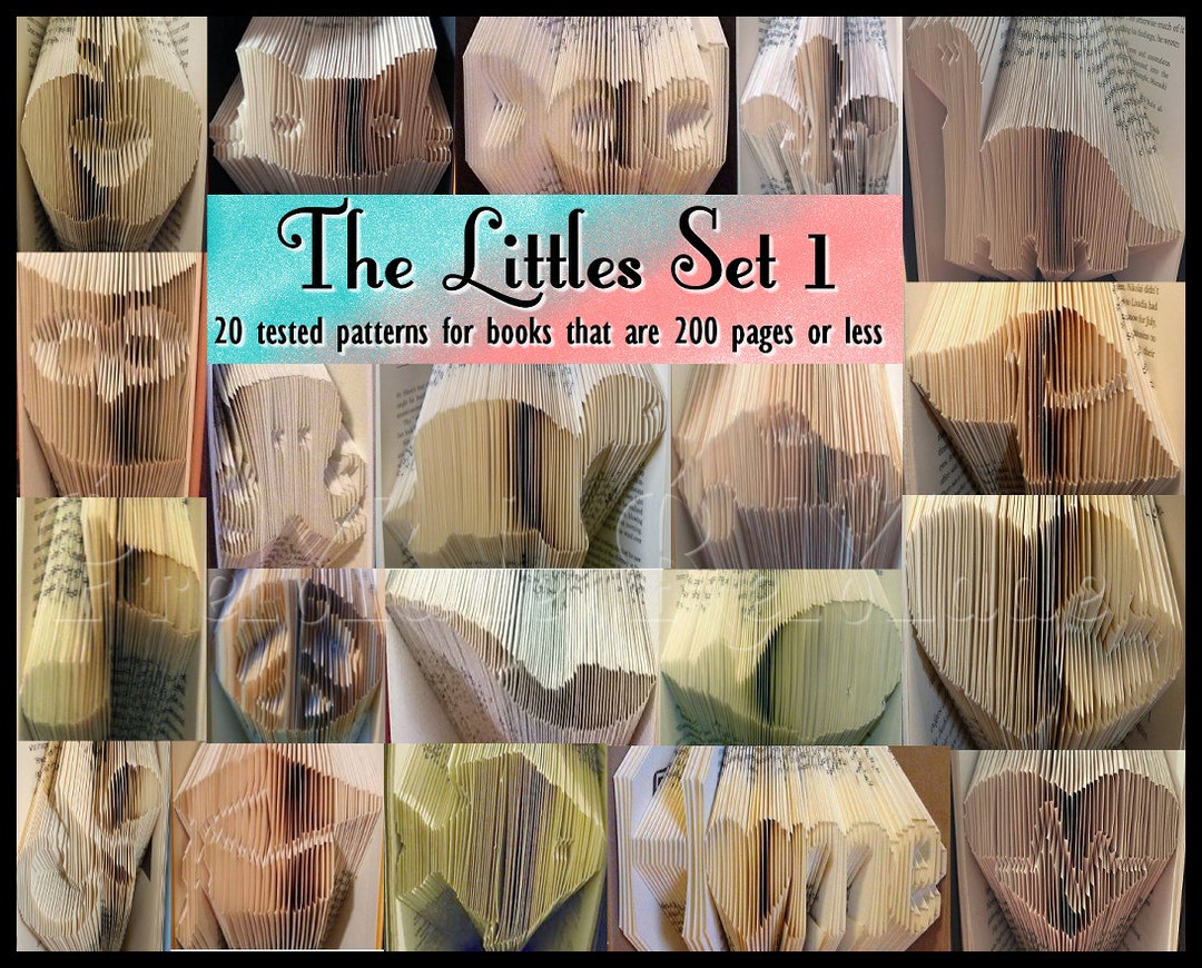 The Littles Set 1 - 20 Fully Tested Folded Book Art Patterns! - Etsy