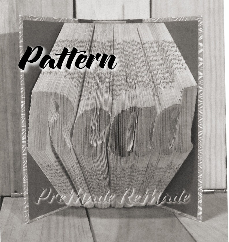 Read V14 Folded Book Art Pattern Instant Download - Etsy
