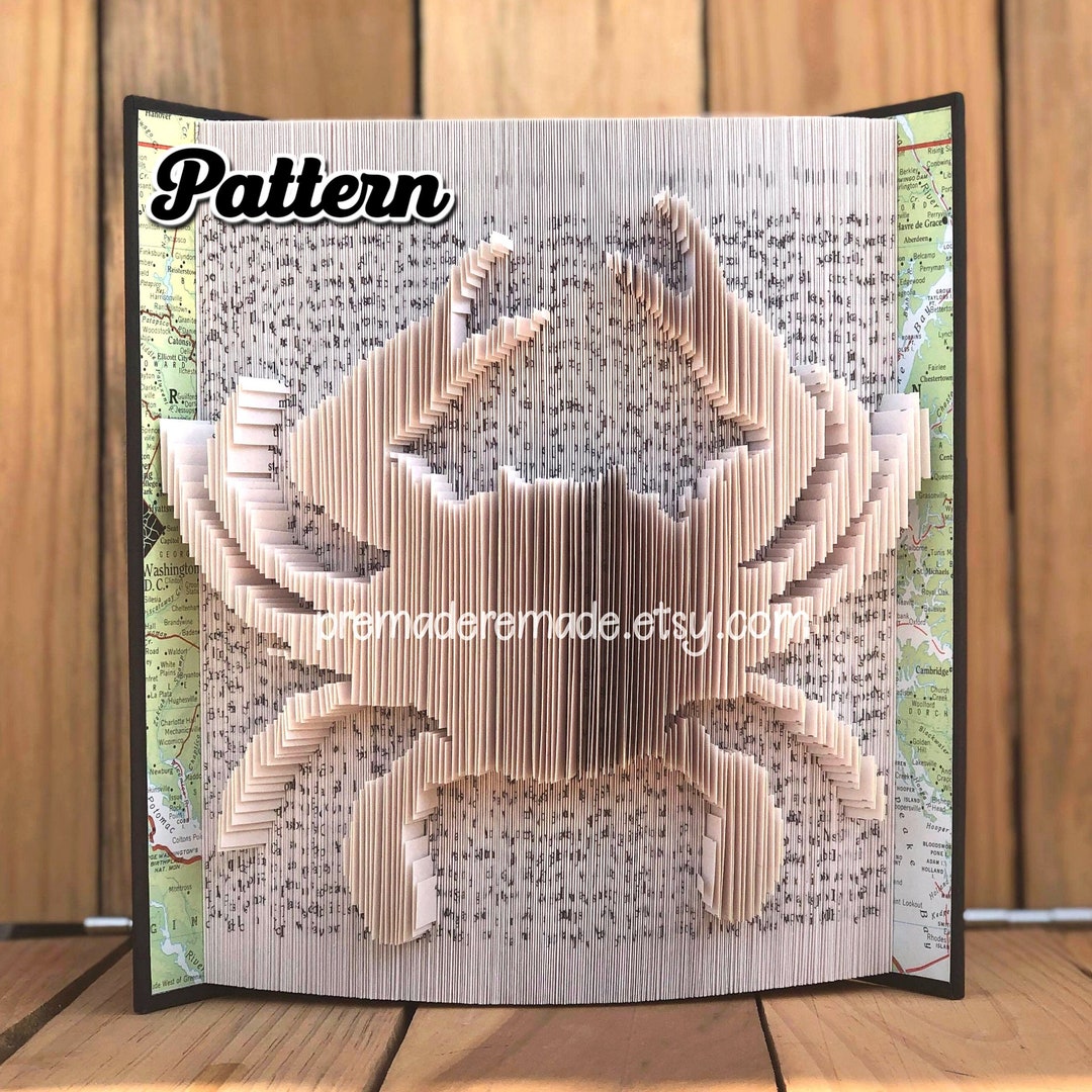 Maryland Crab - Cut and Fold - Book Art Pattern - Instant Download! - Etsy