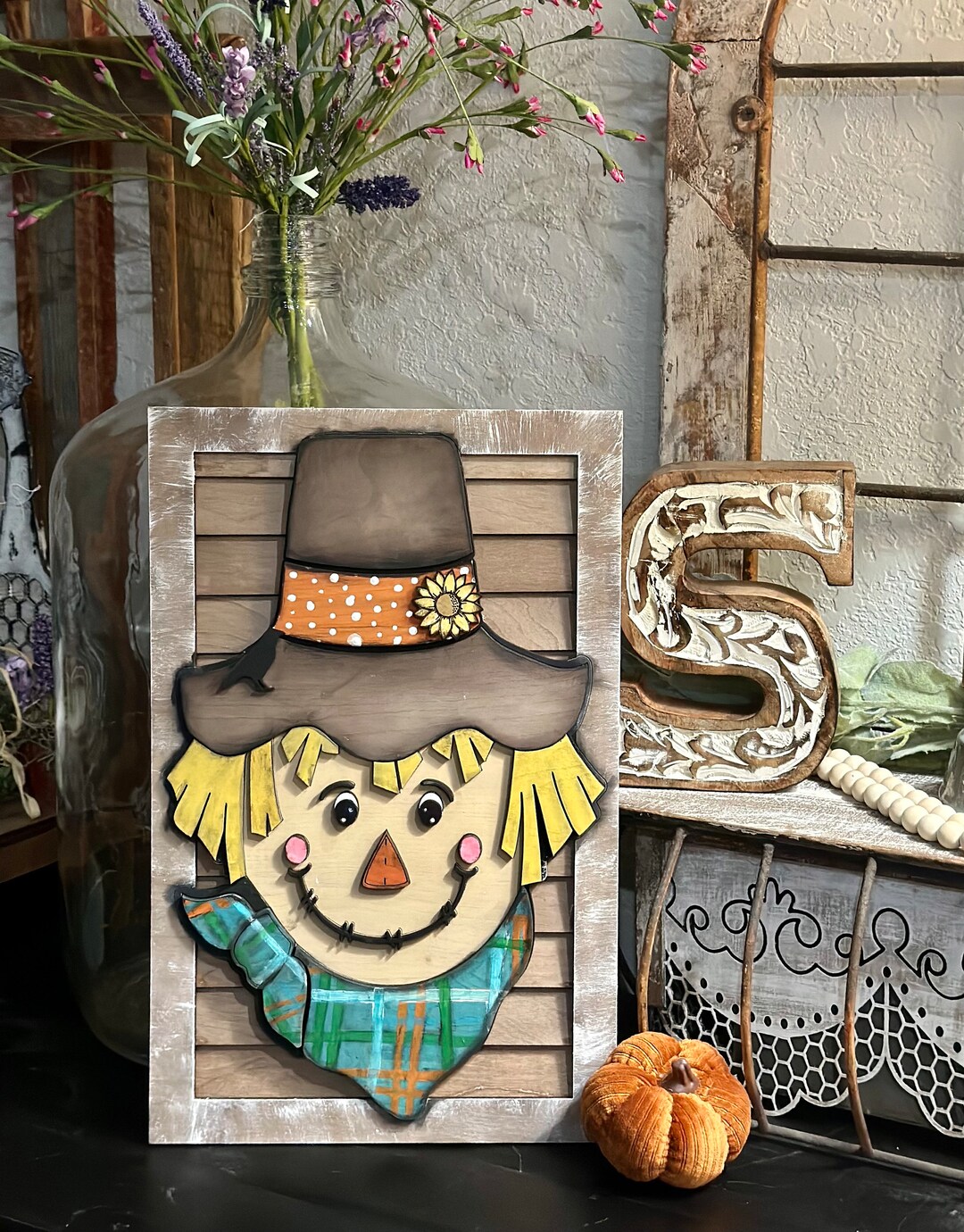 Shutter Scarecrow Laser Cut File, 16.5x10.5inches_glowforge Ready ...
