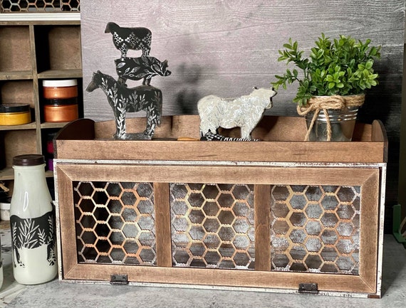 Farmhouse Breadbox_svg_lasercutfile_digital Download Only | Etsy