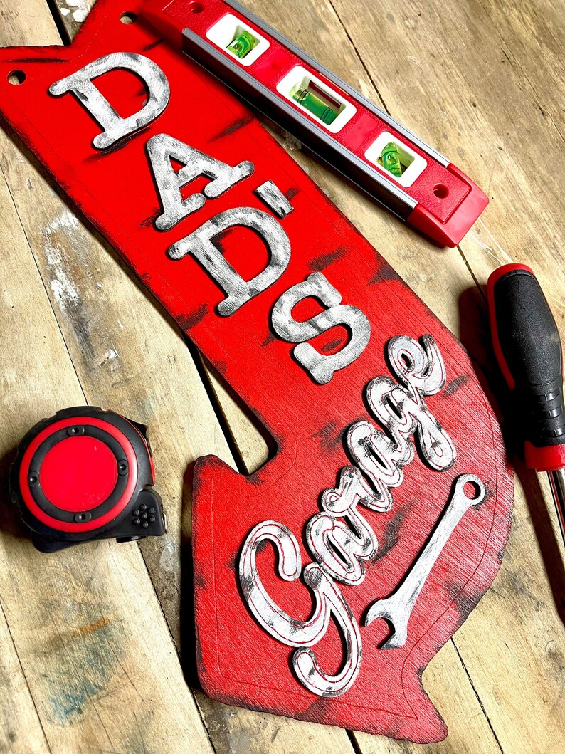 Dad's Garage Arrow Sign Laser Cut File SVG Glowforge - Etsy