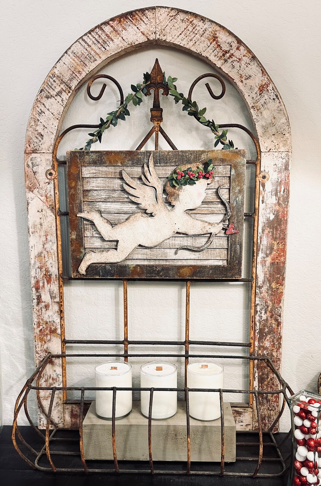 Valentines Cherub Shutter Laser Cut File 14x10 Inches_glowforge Ready ...