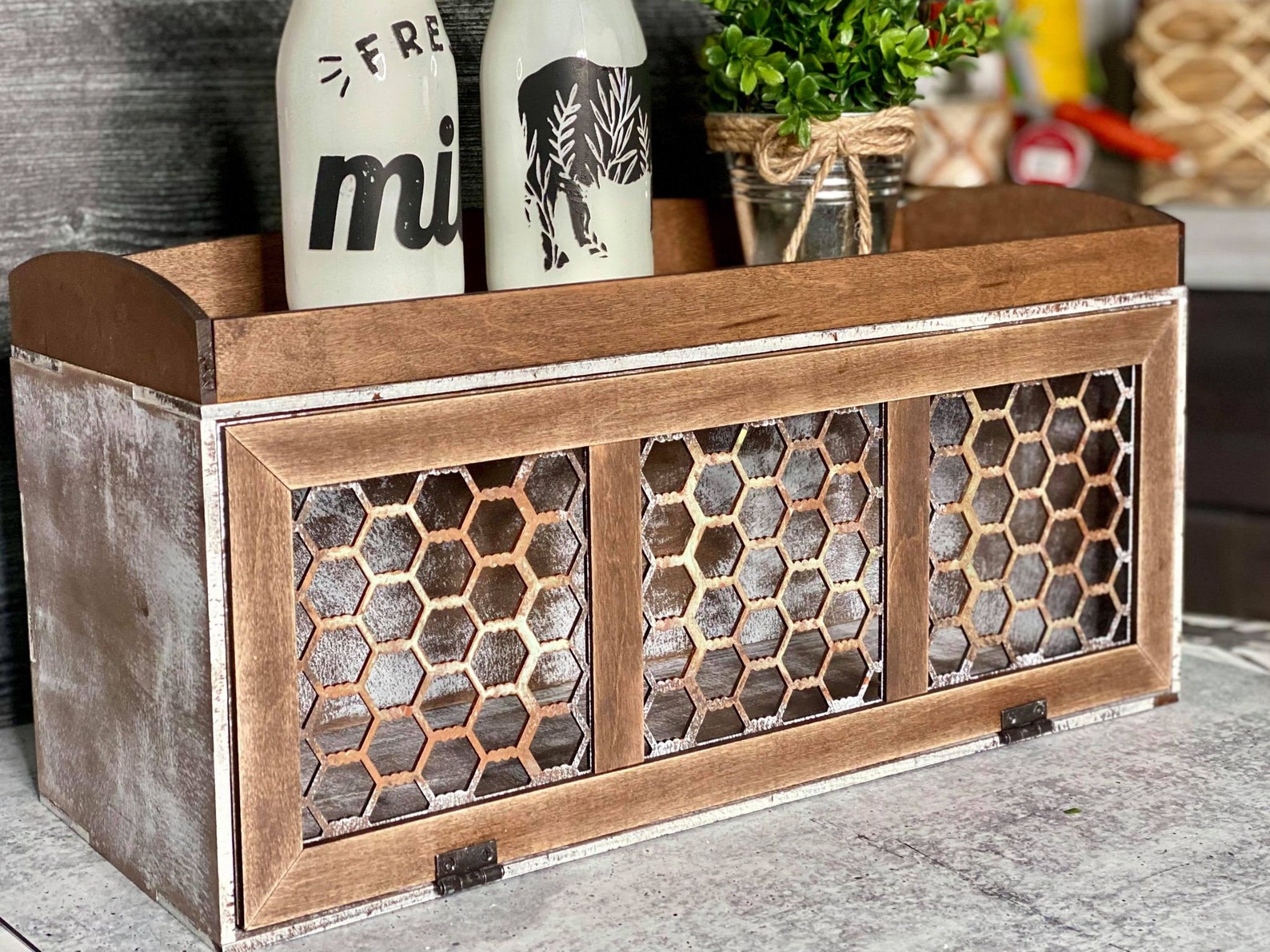 Farmhouse Breadbox_svg_lasercutfile_digital Download Only - Etsy