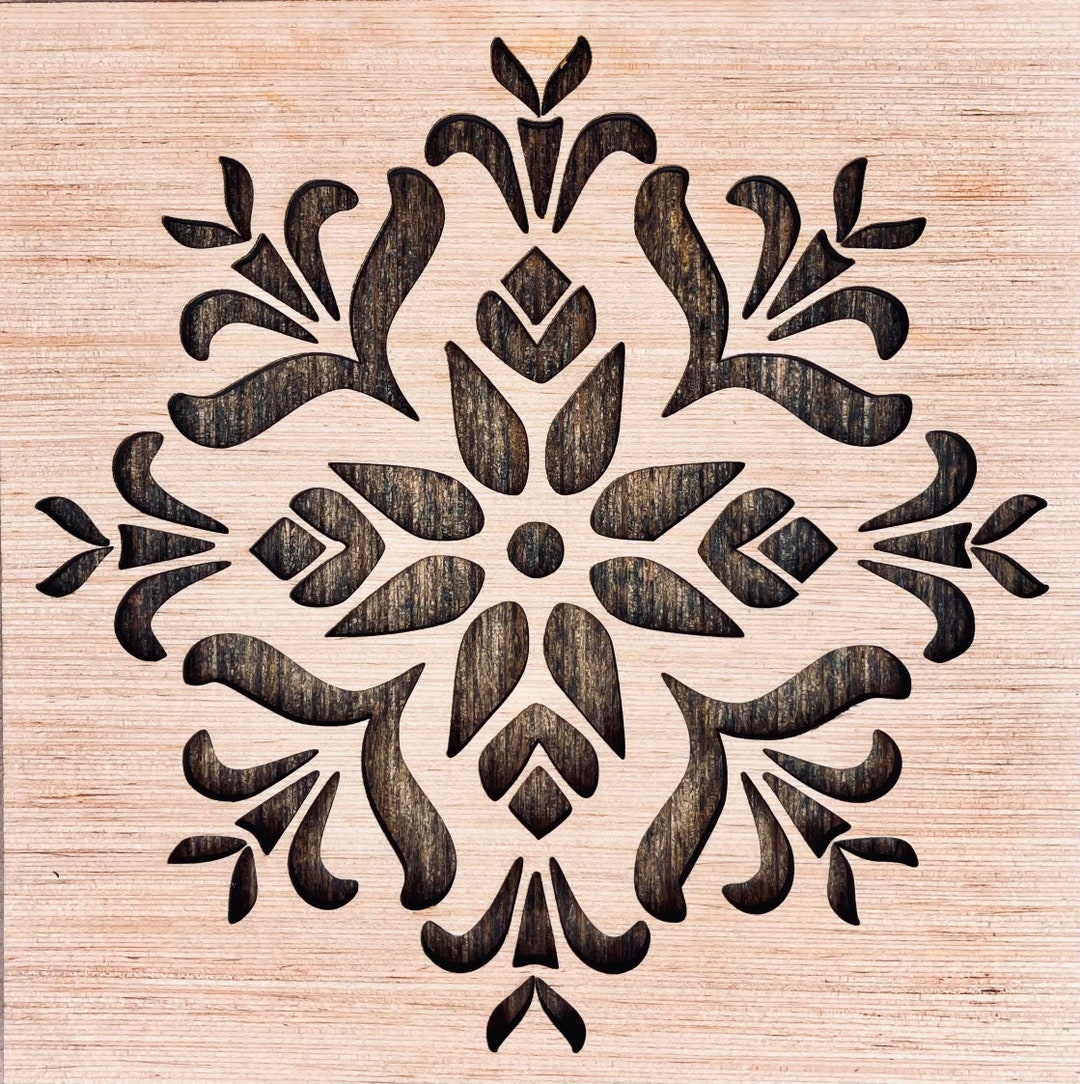 Spanish Tile 13_laser Cut File, SVG, Digital Download_glowforge Ready ...