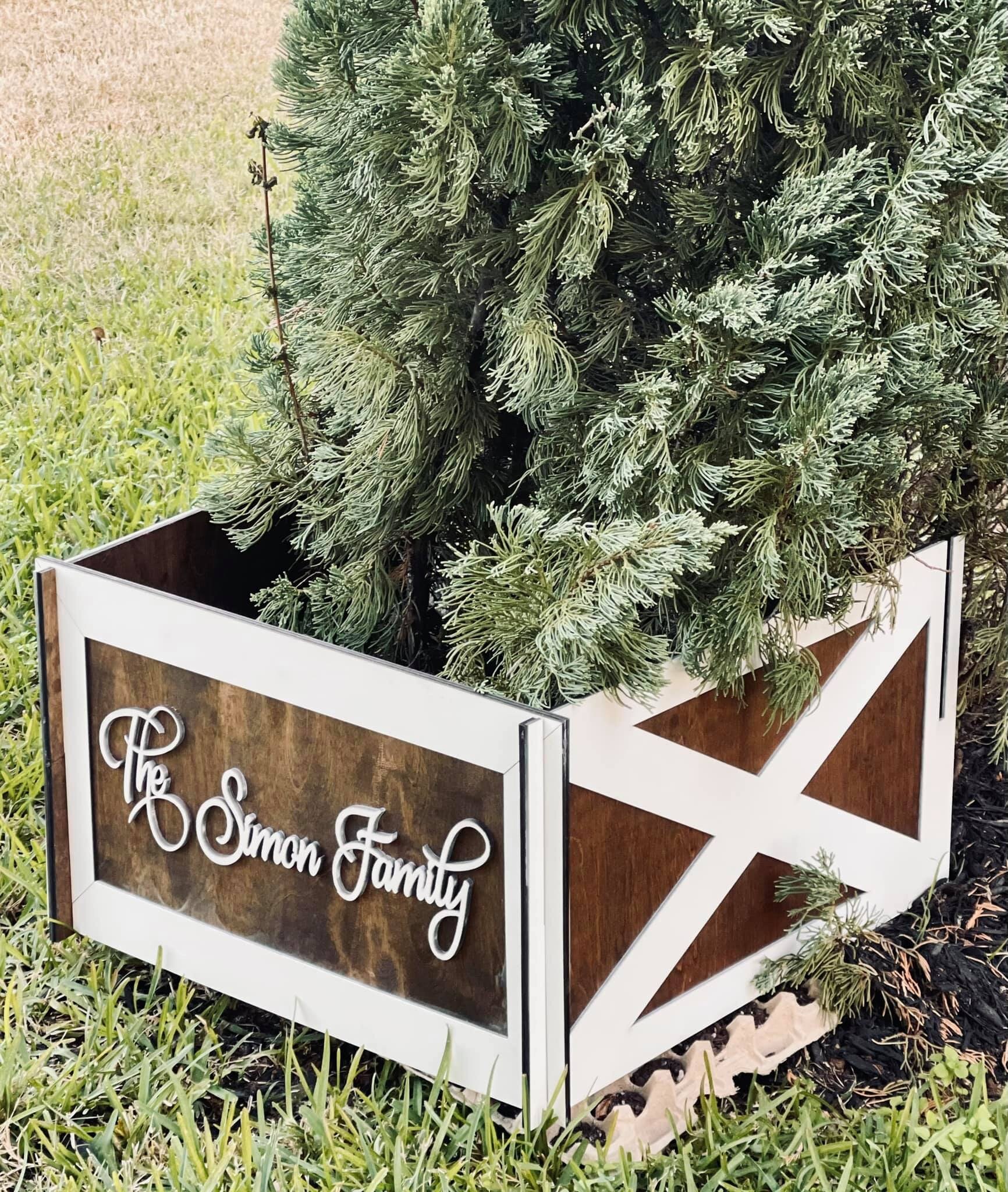 CHRISTMAS TREE SURROUND Box_12x20_laser Cut File_svg_digital | Etsy