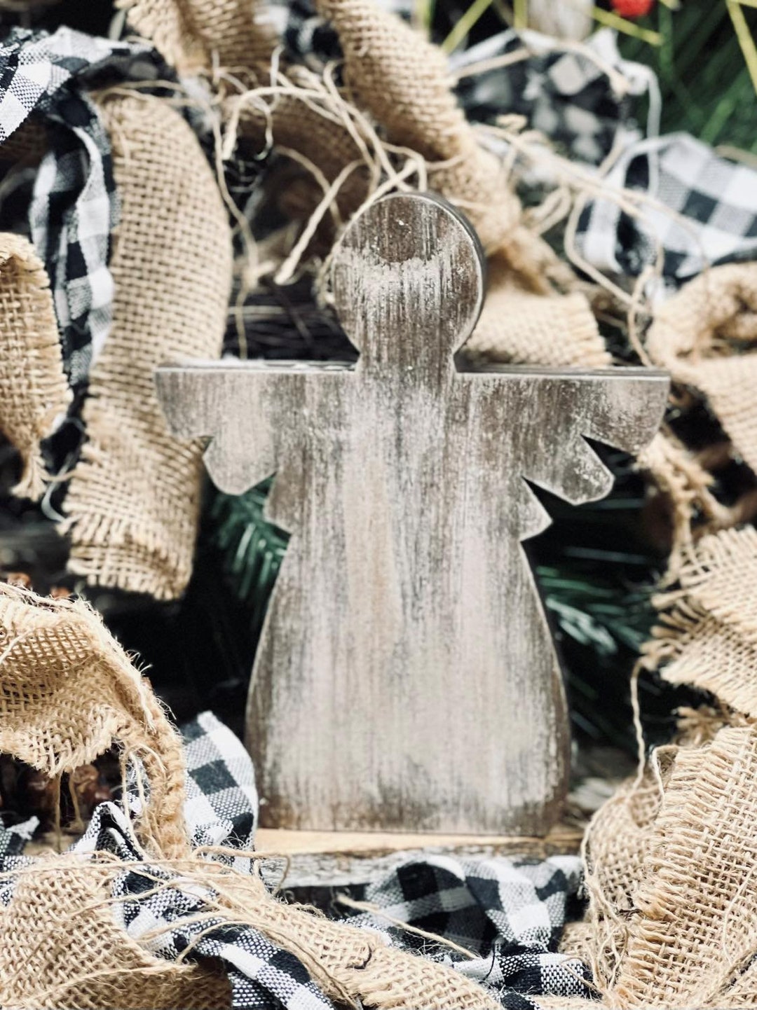 Rustic Standing Angel Laser Cut File_ 2- Sizes 4.8 X 6 and 6.7 X 8 ...