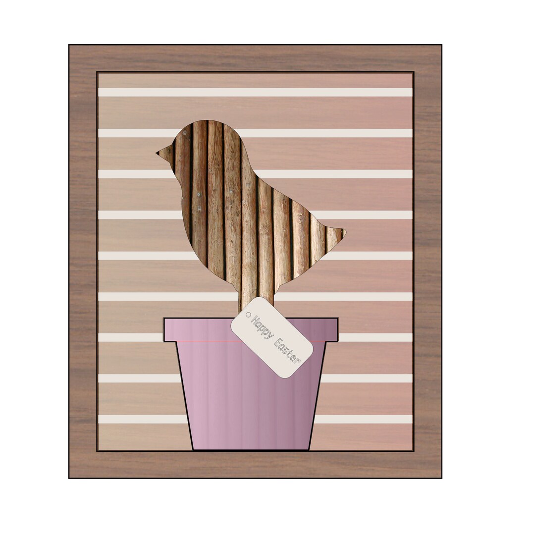 Farmhouse Easter Chick Frame Laser Cut File_digital Download_glowforge ...