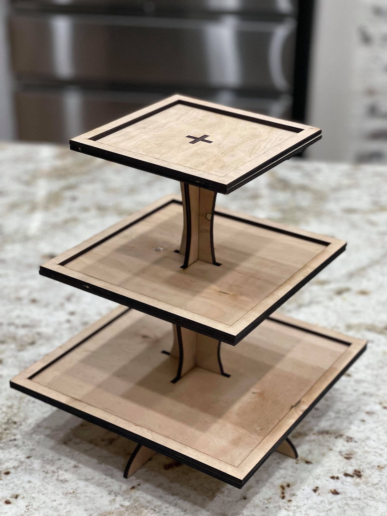 Square 3 Tiered Tray Last Cut File_svg_digital Download Only_glowforge ...