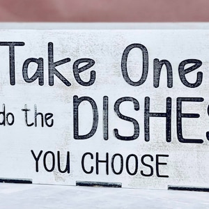 Take One or Do the Dishes You Choose - Etsy