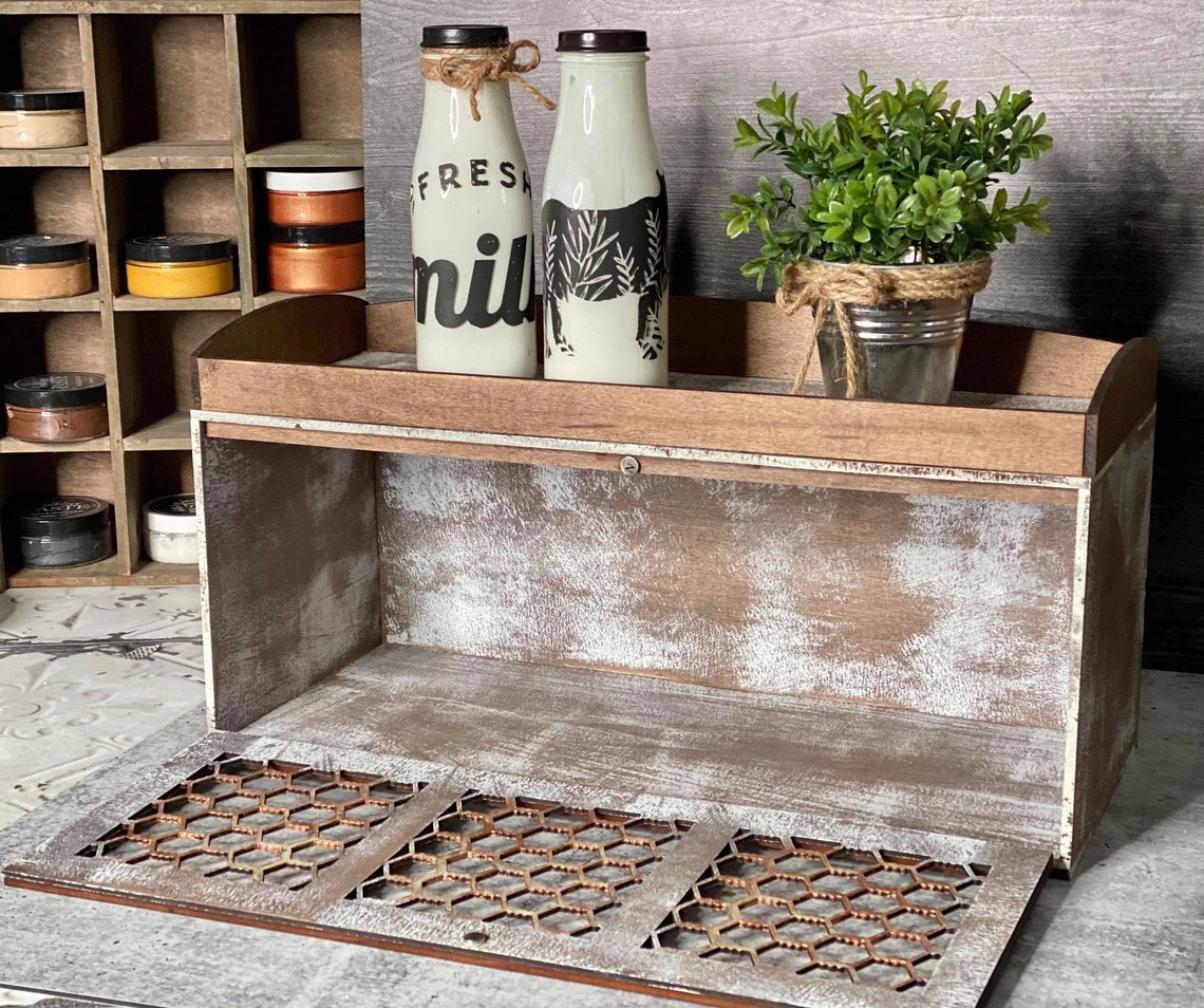 Farmhouse Breadbox_svg_lasercutfile_digital Download Only | Etsy