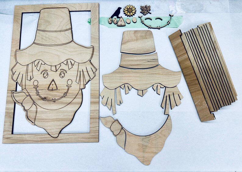 Shutter Scarecrow Laser Cut File, 16.5x10.5inches_glowforge Ready ...