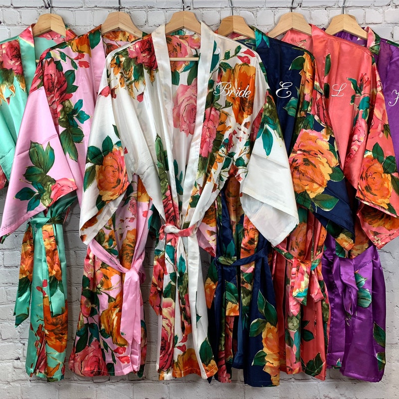 Bridesmaid Robes Floral - Etsy