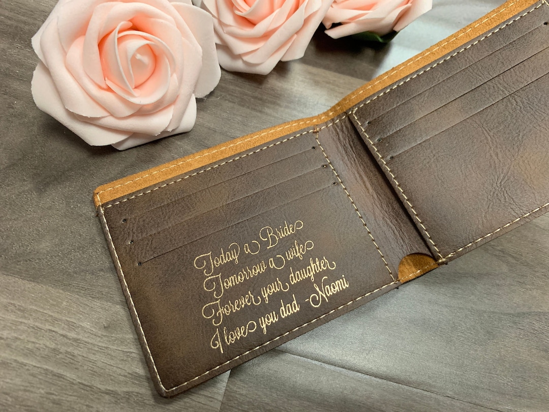 Date Night Idea Man Wallet Personalized Groomsmen Gift Groomsman ...