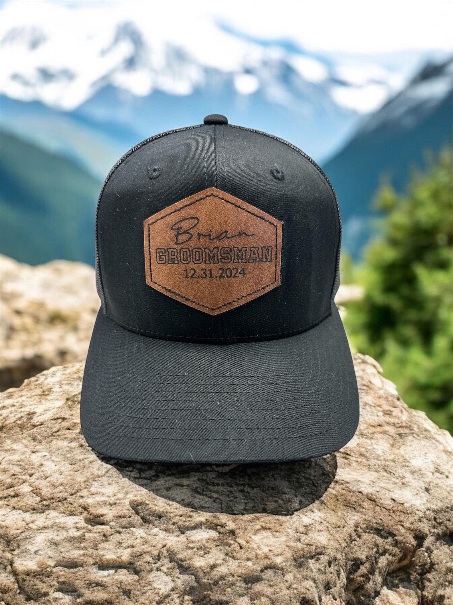 Personalized Hat Groomsmen Proposal Gifts Wedding Hat Custom Trucker ...