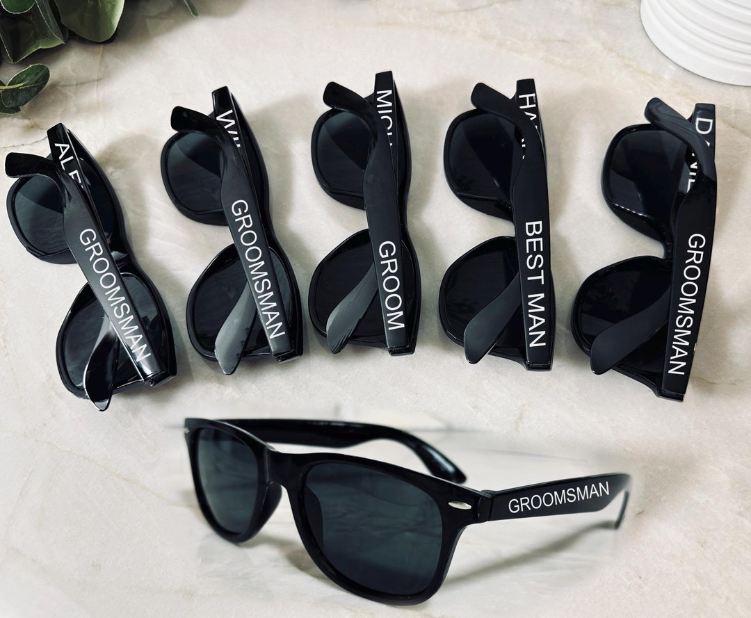 Custom Sunglasses Bachelor Party Team Groom Sunglasses Groomsman Gifts ...