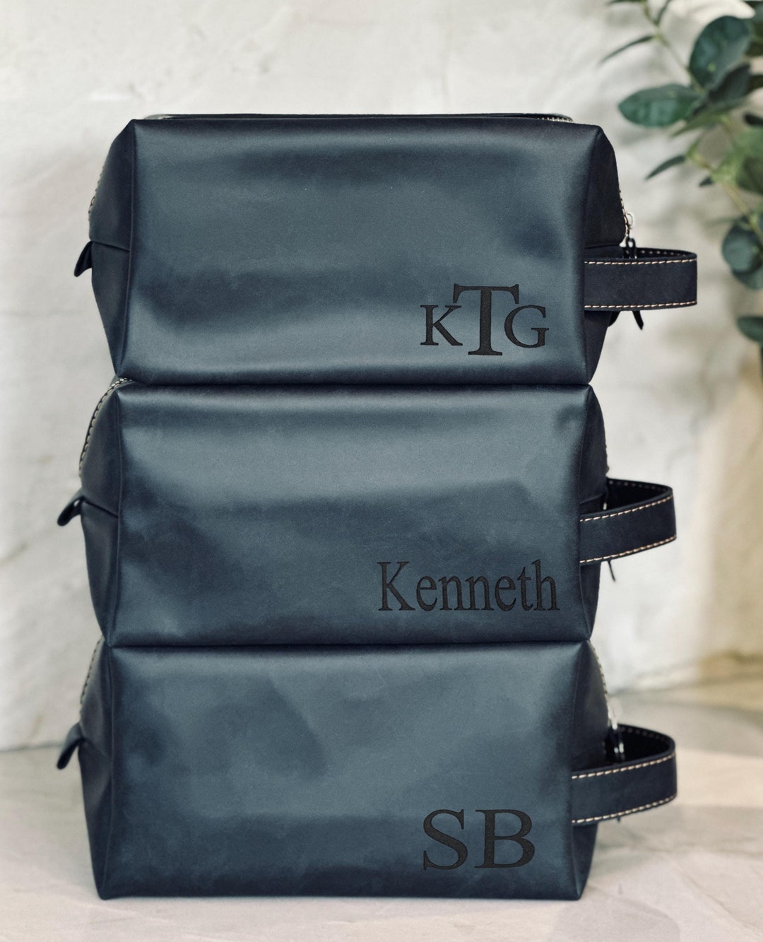 6 Groomsmen Gift Laser Engrave Dopp Kit Wedding Groomsman Proposal Men ...