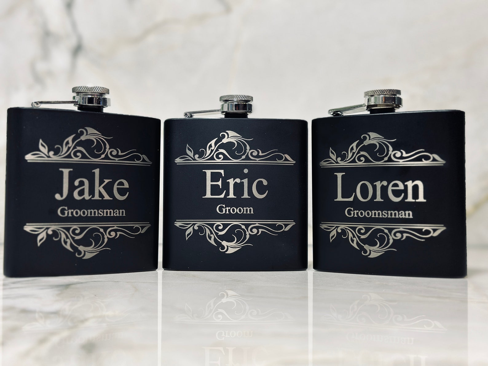 Personalized Flask for Wedding Groomsmen Gift Groomsman Custom Hip ...