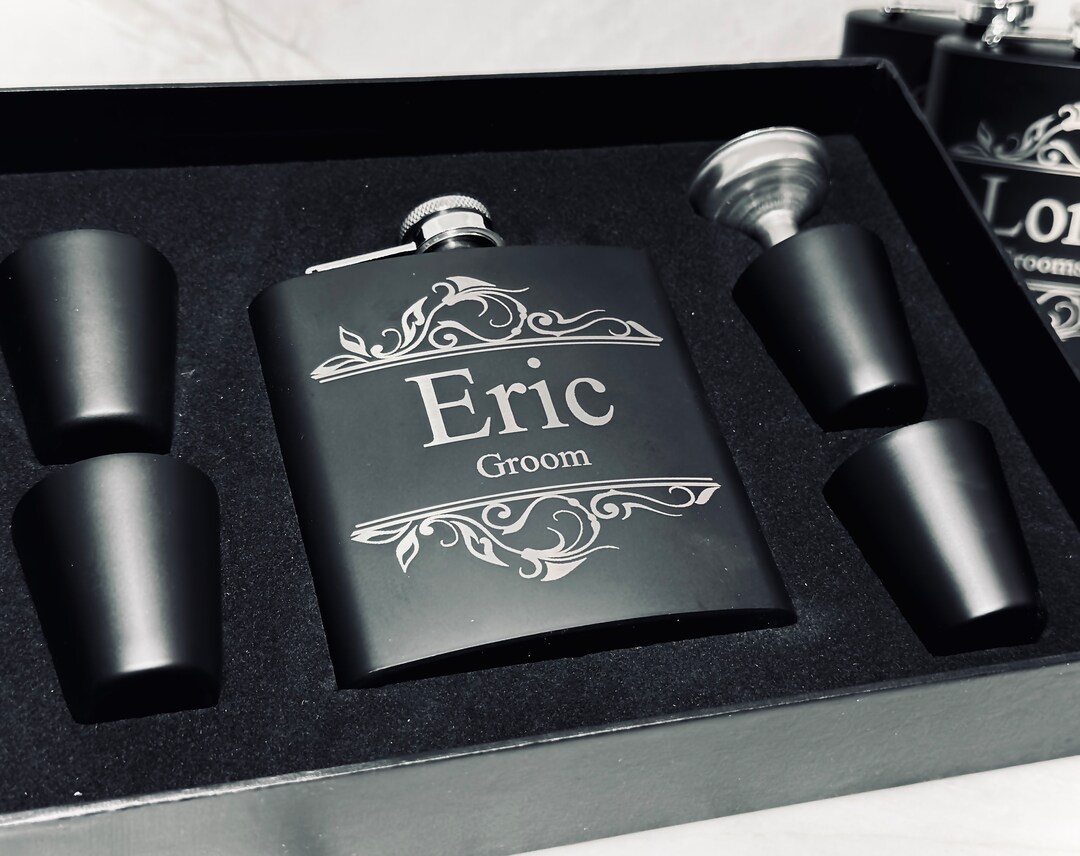 Personalized Flask for Wedding Groomsmen Gift Groomsman Custom Hip ...
