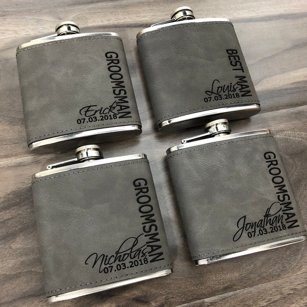 Groomsmen Flasks - Etsy