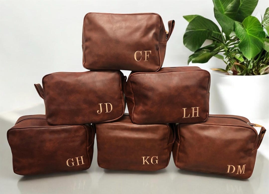 Groomsmen Gift Set Groomsman Bags Personalize Shaving Kit Travel ...