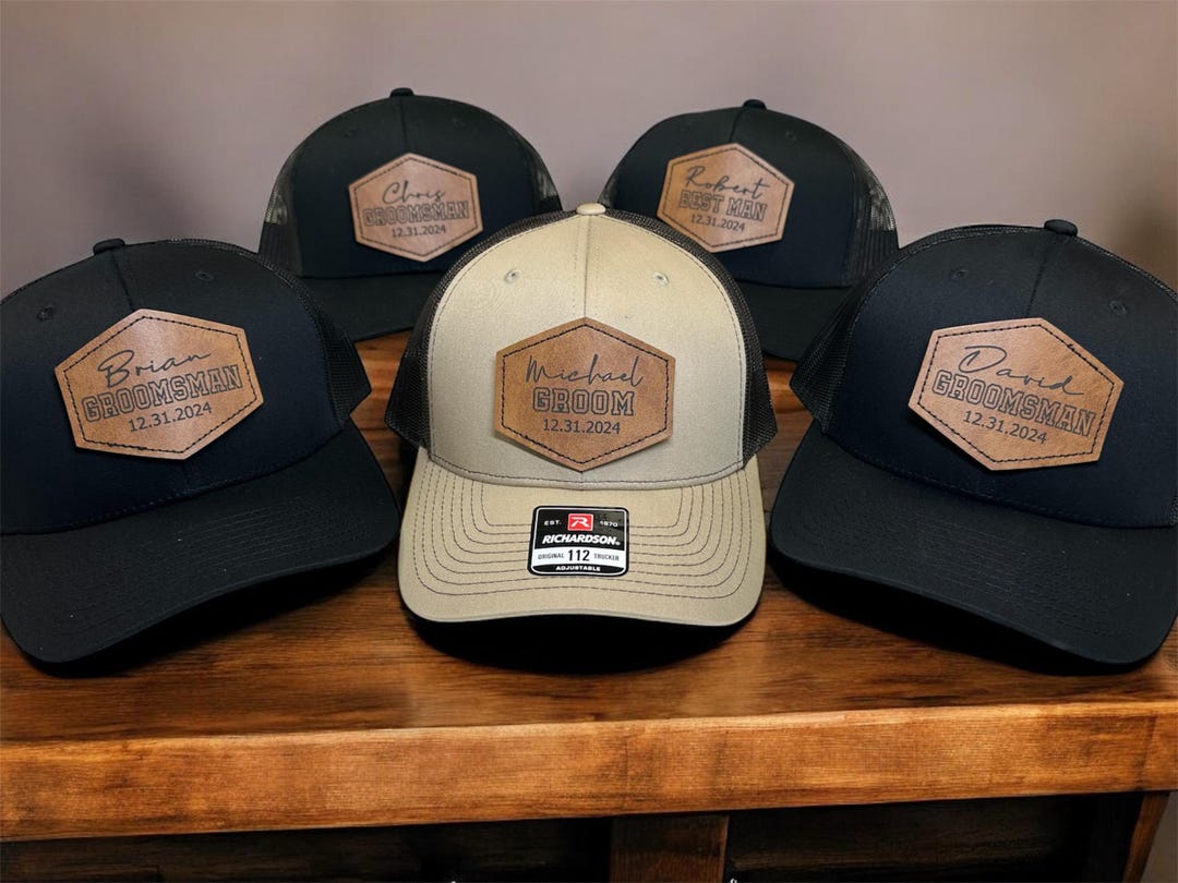 Personalized Hat Groomsmen Proposal Gifts Wedding Hat Custom Trucker ...