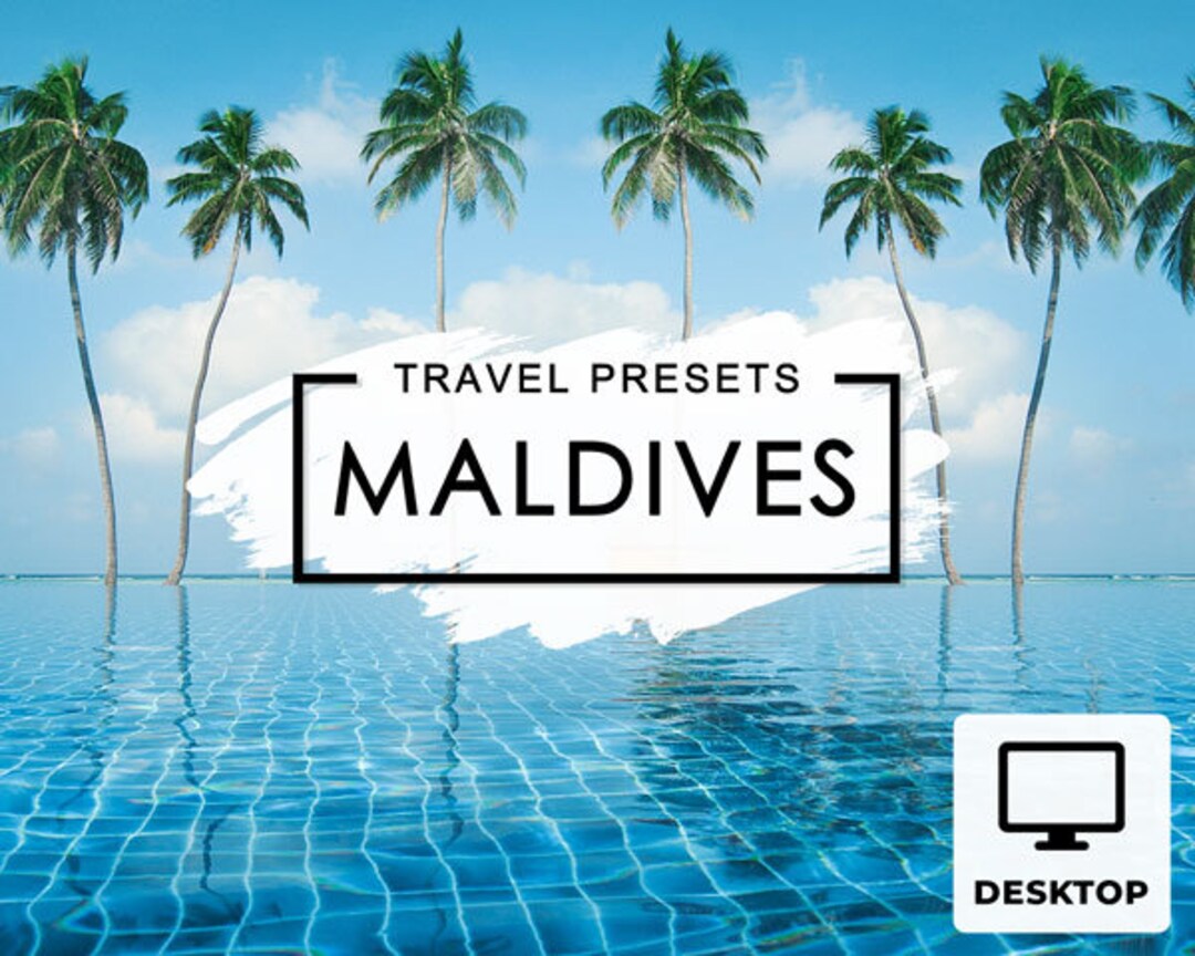 10 MALDIVES PRESETS Travel Presets for Desktop Caribbean - Etsy