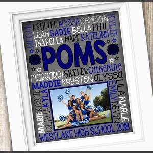 Poms Coach Gift ~ Poms Squad Gift ~ Poms Team Gift ~ Poms Gift ~ Poms ...