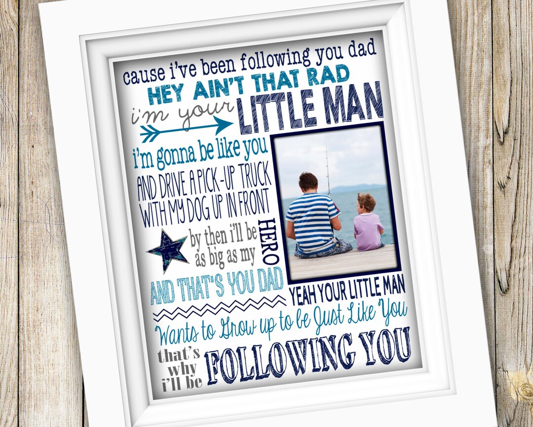 Printable Song Lyrics Art ~ Father's Day Gift ~ Birthday Gift for Dad ...