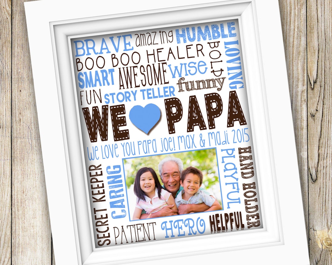 Father's Day Gift ~ Printable Papa Gift From Grandkids ~ Grandpa ...