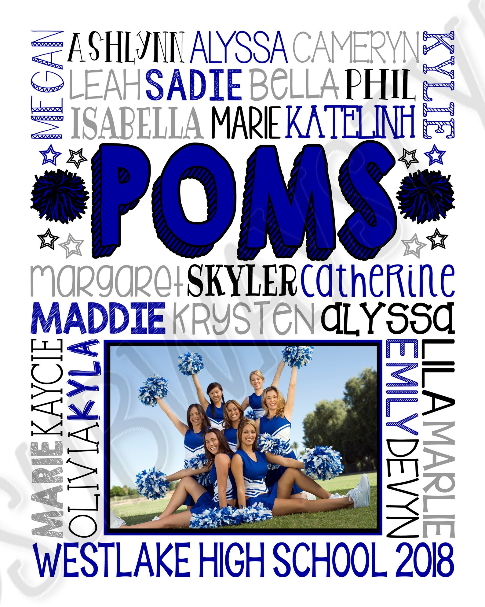 Poms Coach Gift Poms Squad Gift Poms Team Gift Poms Gift - Etsy