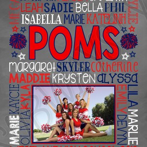 Poms Team Gift ~ Poms Coach Gift ~ Poms Squad Gift ~ Poms Gift ~ Poms ...