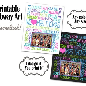 Gift for Teacher ~ Class Photo Gift ~ Teacher Appreciation Gift From ...