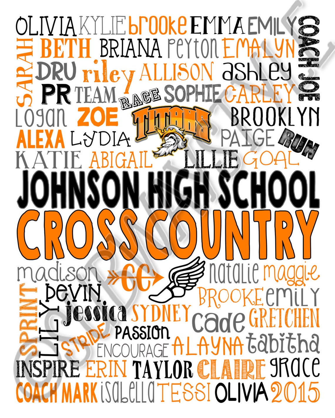 Cross Country Team Gift Cross Country Gifts for Coach - Etsy