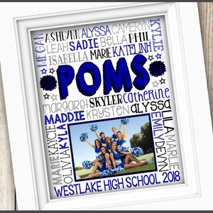 Poms Coach Gift ~ Poms Squad Gift ~ Poms Team Gift ~ Poms Gift ~ Poms ...