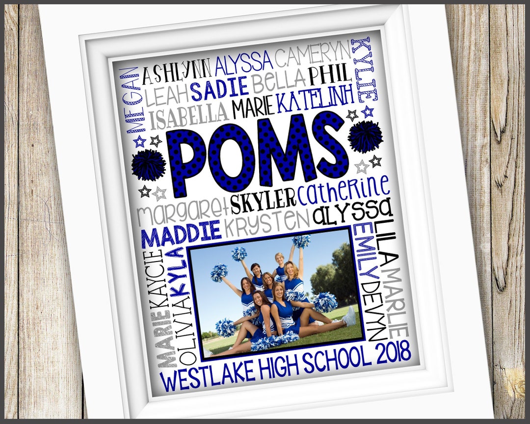 Poms Coach Gift ~ Poms Squad Gift ~ Poms Team Gift ~ Poms Gift ~ Poms ...